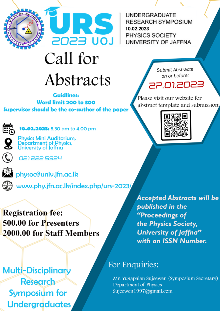 URS 2023 – Department of Physics